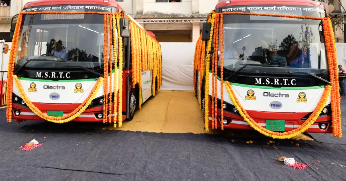 Olectra Delivers 20 Electric Buses To MSRTC